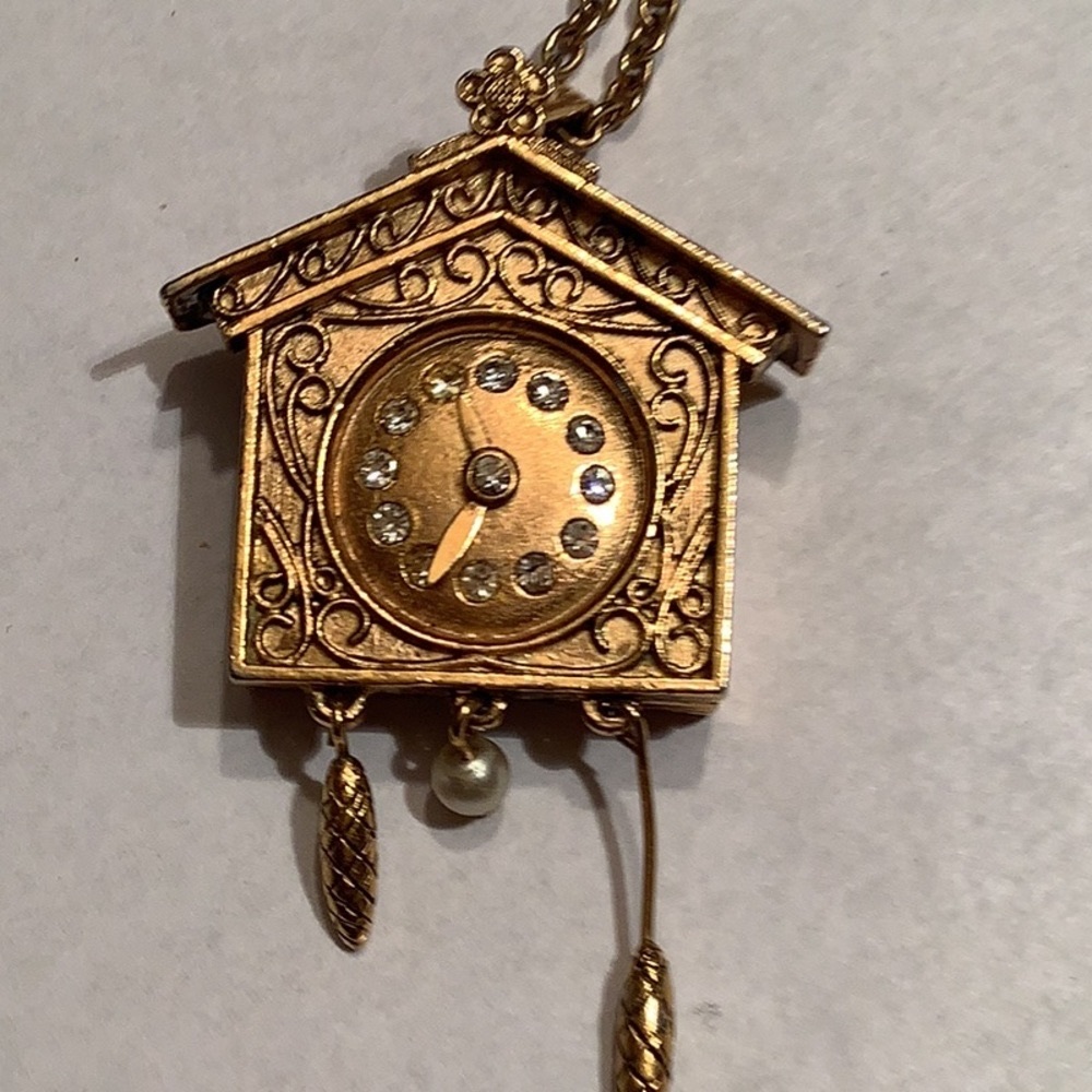 Vanda Usa 1960’s Vintage Clock Perfume Locket Pendant… - Gem